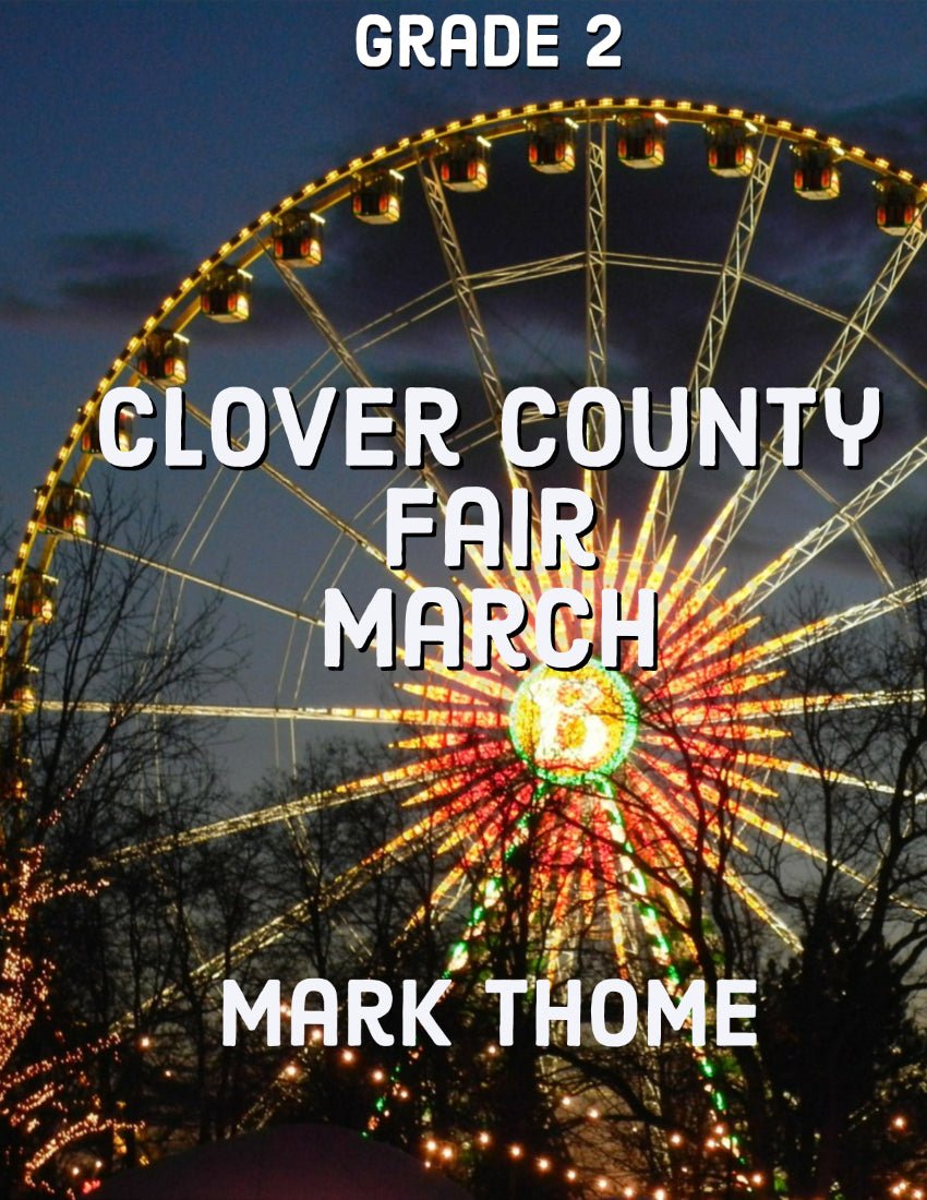 Clover County Fair March - PDF Band Music- Grade 2